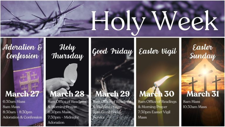 Holy Week 2024 (1) – St. Mary of Lourdes Catholic Church